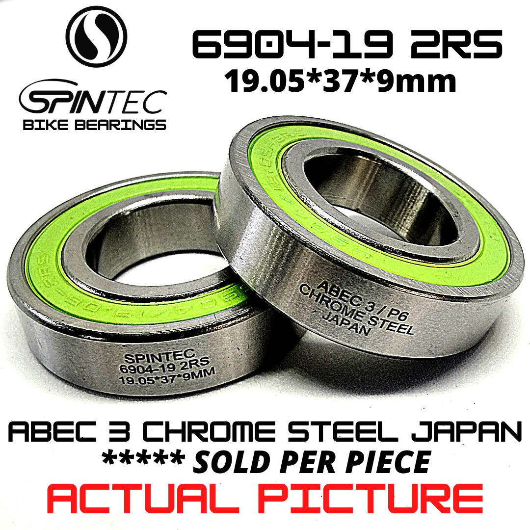 6904-19 RS / 2RS JAPAN Chrome Steel Rubber Sealed Bearing for BMX Bott ...